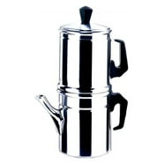 Ilsa Stainless Steel Neapolitan Drip Coffee Maker with Spout, 3 Cup ...