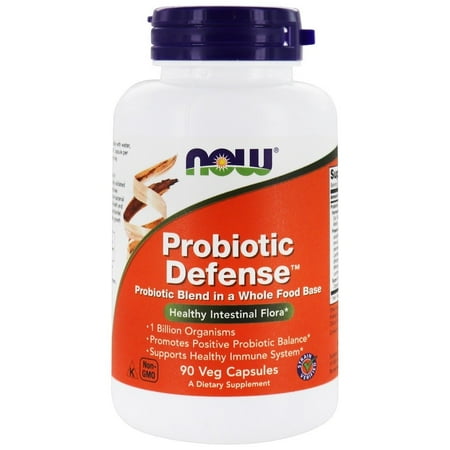 NOW Foods - Probiotic Defense 1 Billion CFU - 90 Vegetable Capsule(s ...