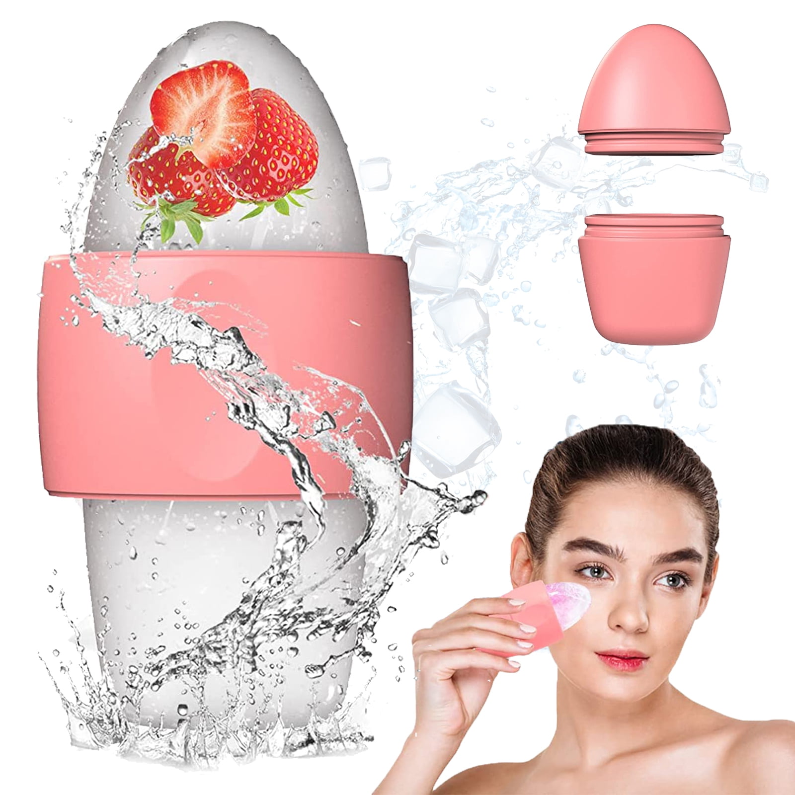 Ice Roller for Face, Ice Globes Cube for Facials Massager, Silicone Ice ...