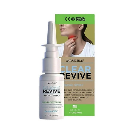 30ml Clear Revive Nasal Spray,natural Saline Nasal Spray Fast Relief ...