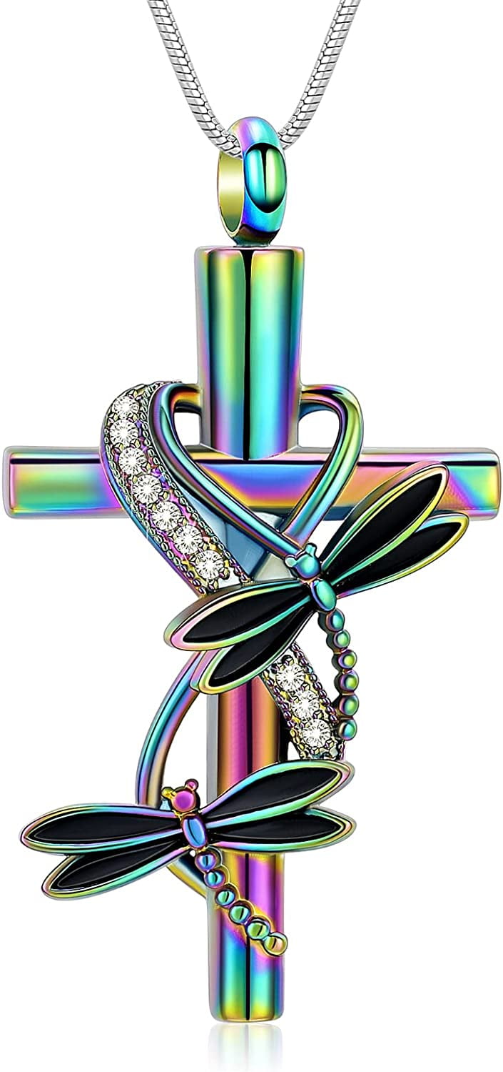 Dragonfly Urn Necklace for Ashes for Men Women Cremation Jewelry Ashes ...