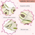 Cartoon Avocados Leaves Sleeveless Dress A-Line One-Piece Dress Quick ...