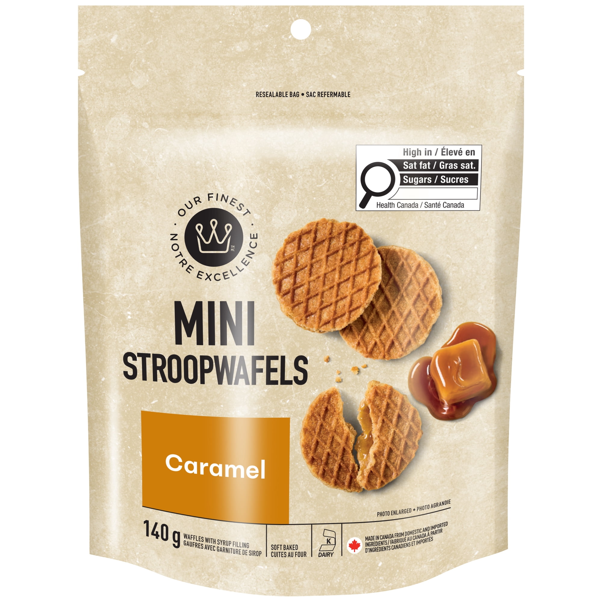 Click here for Our Finest Caramel Mini Stroopwafels 140g prices
