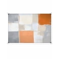 Abstract Color Block Sun Shade Sail 12'X16' Grey Orange Modern ...