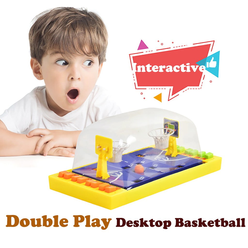 Fridja Kids Adults Table Basketball Mini Interactive Toy Hoop Net Ball ...