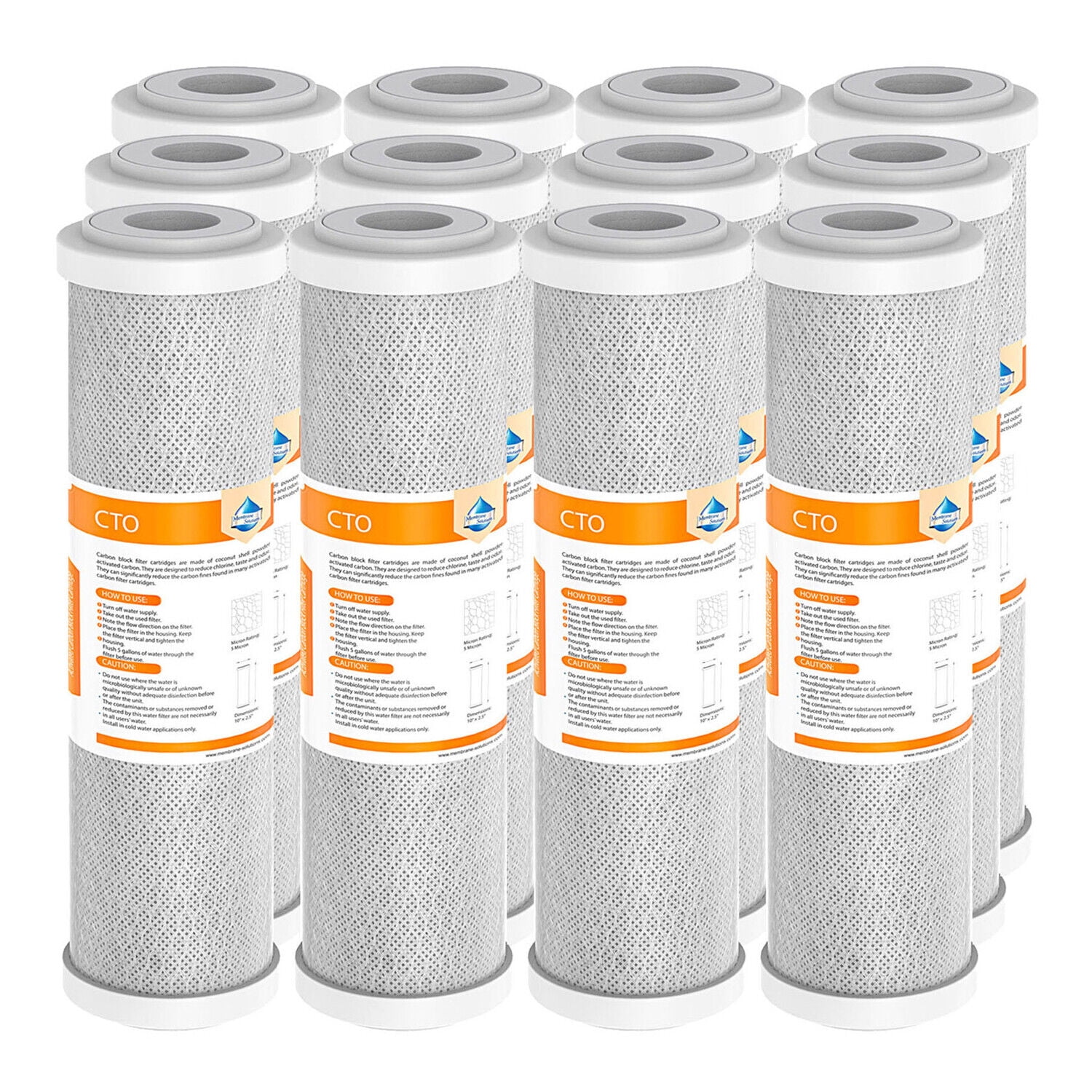Coconut Shell CTO, Membrane Solutions Carbon Block Drinking Water ...