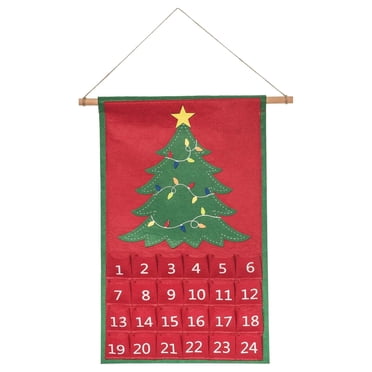Northlight Tree Shaped Advent Christmas Calendar Decoration - 15 ...