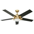 Craftian 52 Inch Modern Ceiling Fan with Light and Wall Switch Remote ...