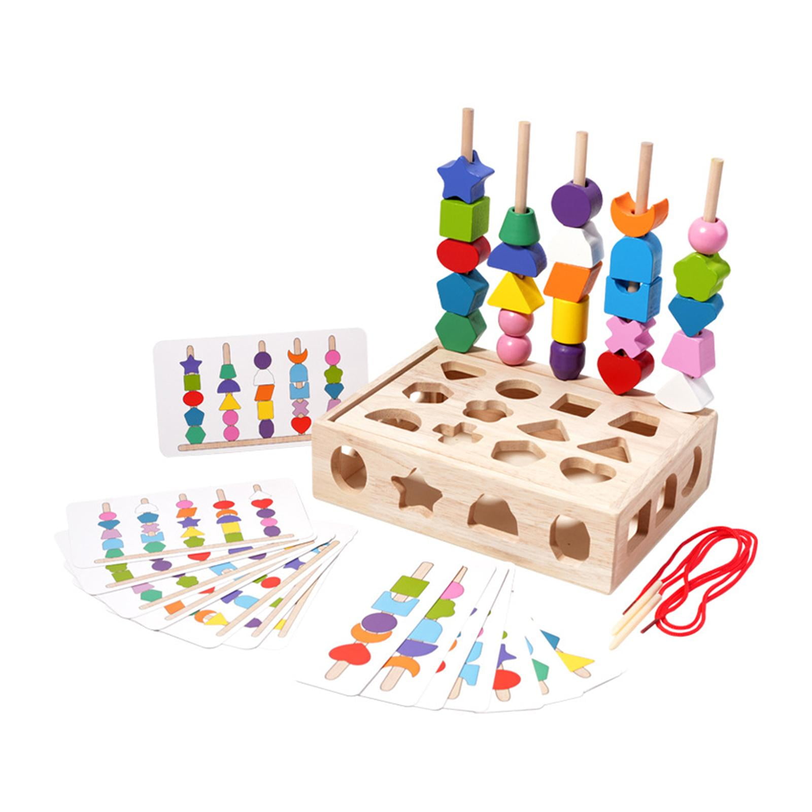 Click here for Hilabee Wooden Beads Sequencing Toy Beaded Toy Ear... prices