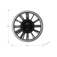 Clocks - 16" Round - Wall Clock - Silver - Black - Transitional ...