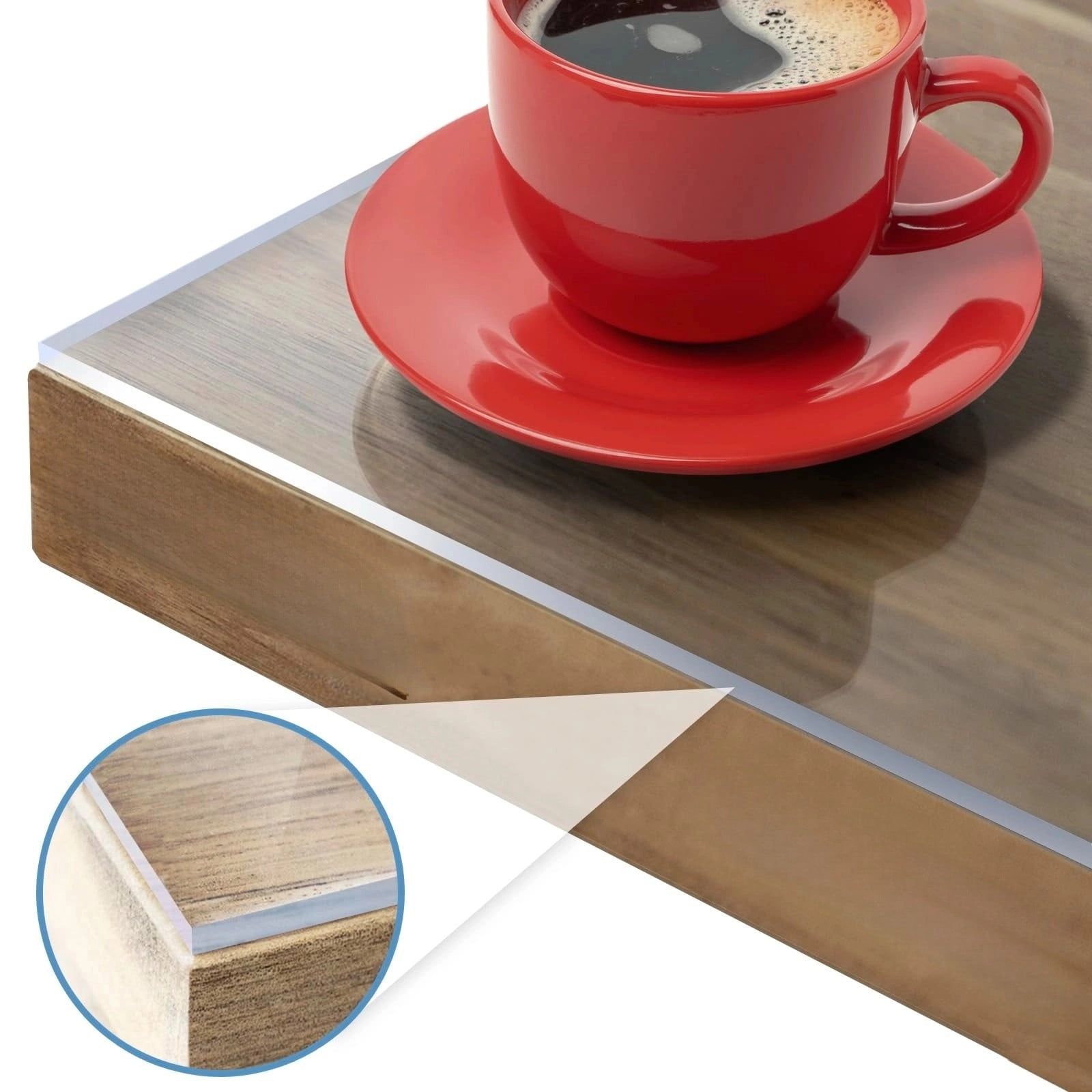 Kitchen aid Transparent Table Film With Straight Edge, Made To Measure ...