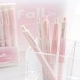QUTETN 5pcs Blush Color Design Gel Pens Set Gradient Girlish Style ...