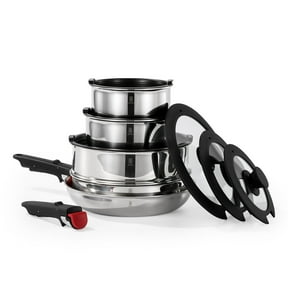 Magma Stainless Steel Induction Compatible 7-Piece Nesting Cookware Set ...