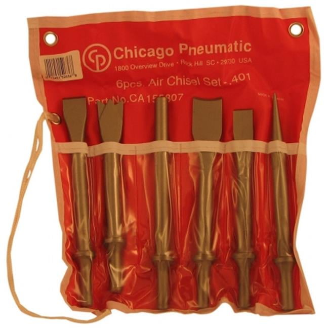 Chicago Pneumatic Tool Llc 6 Piece Air Hammer Chisel Kit CA155807 ...