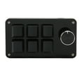 6 Key One Handed Mechanical Keyboard with Knob Wired Plug and Play ...