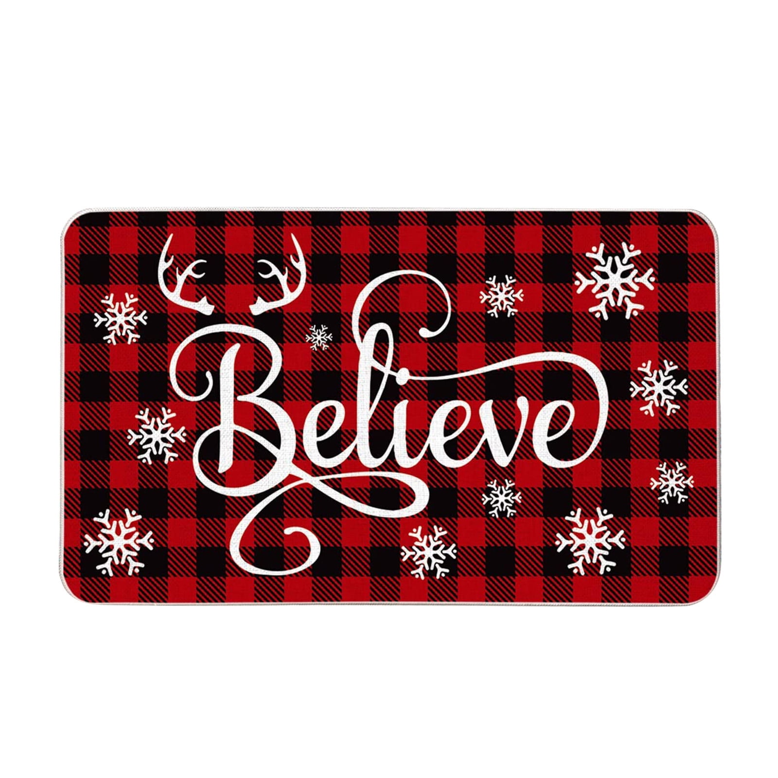 OAVQHLG3B Christmas Cotton Buffalo Check Rug Buffalo Plaid Rug Washable ...