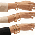 DESIGNICE 2026 New Bracelet Bangle Bracelets Gold Layered Wrist Open ...