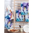 Blue Purple Horse Print Kitchen Dish Towels for Drying Dishes Set of 2 ...