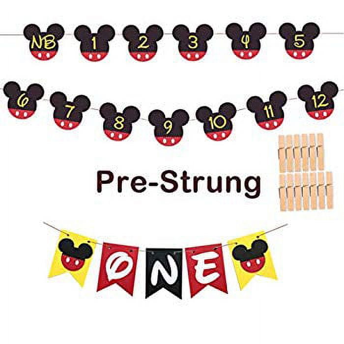 Mickey Mouse 1st Birthday Banner