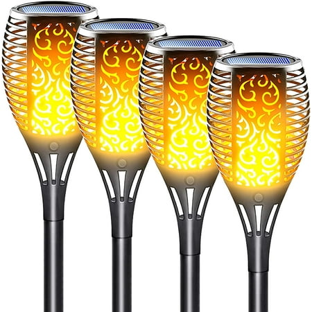 Solar Lights Outdoor Waterproof, Large Solar Torch Light with ...