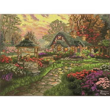 DIAMOND DOTZ® Sunflower Landscape Special Edition Diamond Painting Kit ...