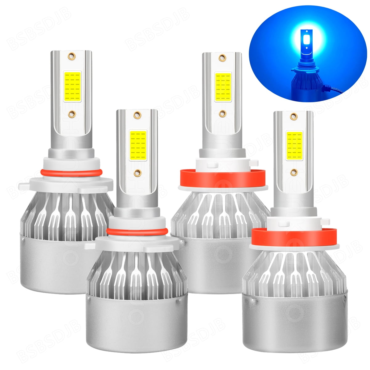 For Kenworth T680 T880 2013-2019 LED Headlight Bulbs High/Low Beam Kit ...