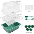MQ Seed Starter Trays, 10 Pack, 120 Cells, Adjustable Humidity Dome ...