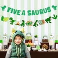 Dinosaur 5th Birthday Decoration Banner Five A Saurus Banner Little ...