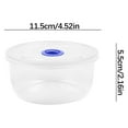 Blaxill Clear Plastic Round Bento Box | Stackable Food Storage ...