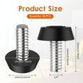 30 Pcs 1/4" Adjustable Furniture Levelers, Steel Glide Feet for Table ...