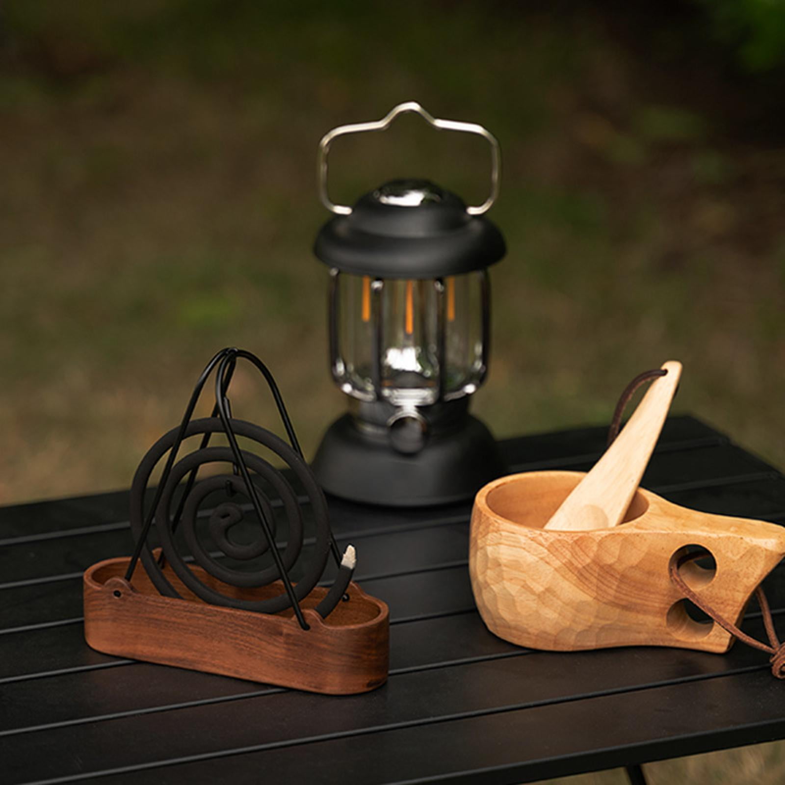 Coil Holder Wood Hanging, Desktop Decoration Coil Spiral Holder ...