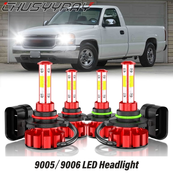 For Chevy C1500 1988-1996 1997 1998 1999 High Low Beam LED Headlight ...