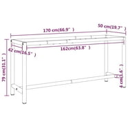 Econoco Pipeline - Small Display Table Frame Only - Walmart.com