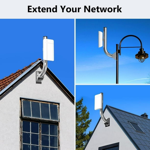 2-Pack Wireless Bridge Bracket Mount, Pole Mount for Point to Point AP ...
