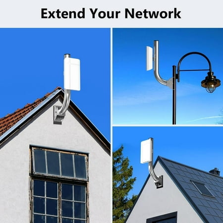 2-Pack Wireless Bridge Bracket Mount, Pole Mount for Point to Point AP ...