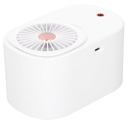 Spray Desk Fan, USB Desk Fan 3 In 1 Five Fan Blades With Ambient Light ...