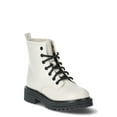 Wonder Nation Little and Big Girls Combat Boots - Walmart.com