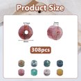1 Set 2 Strands Natural Indian Agate Beads Strands Heishi Beads Flat ...