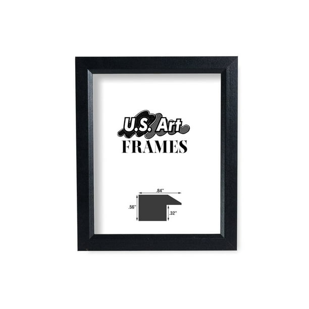 Black .84 inch Picture Frame, Solid Wood Wall Decor Poster Picture ...