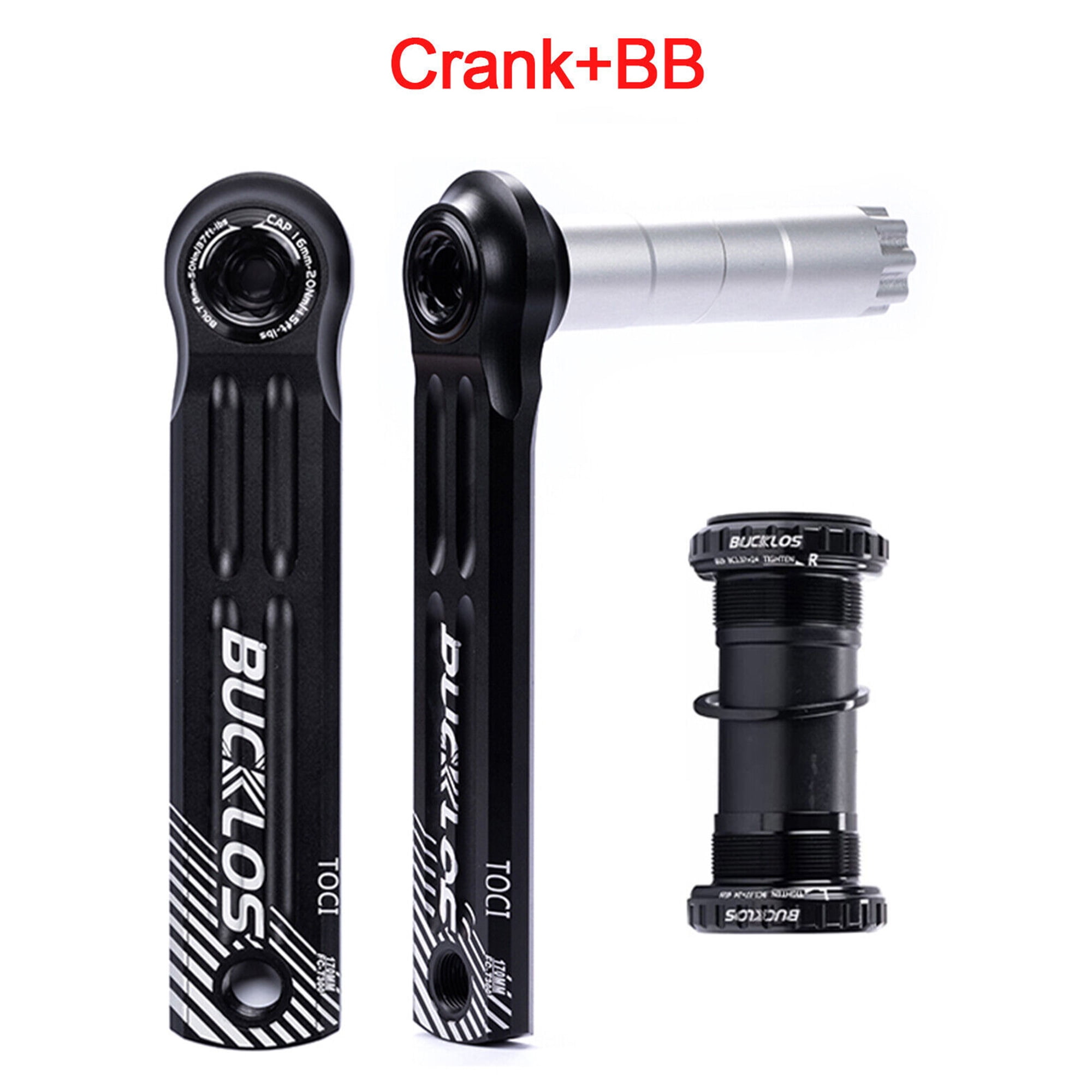 BUCKLOS Road Bike Crankset GXP Hollow Integrated Bicycle Crank Arm Gravel 48-32T Chainring ...