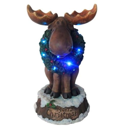 Design House 319749 23 Inch Tall Moose Lawn Decoration with Light-up ...