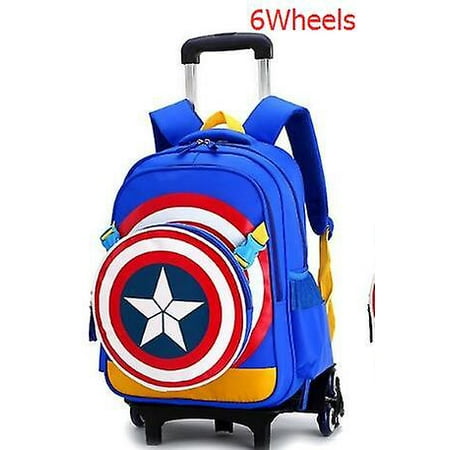 Ziranyu School Trolley Backpack For Boys Wheeled School Bag For Kids ...