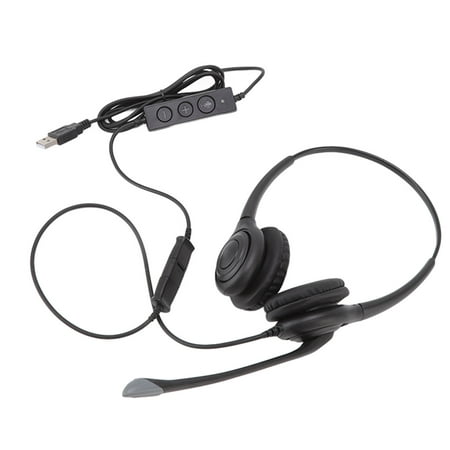 Customer Service Headset, Plug And Play USB Headset Intelligent Noise ...