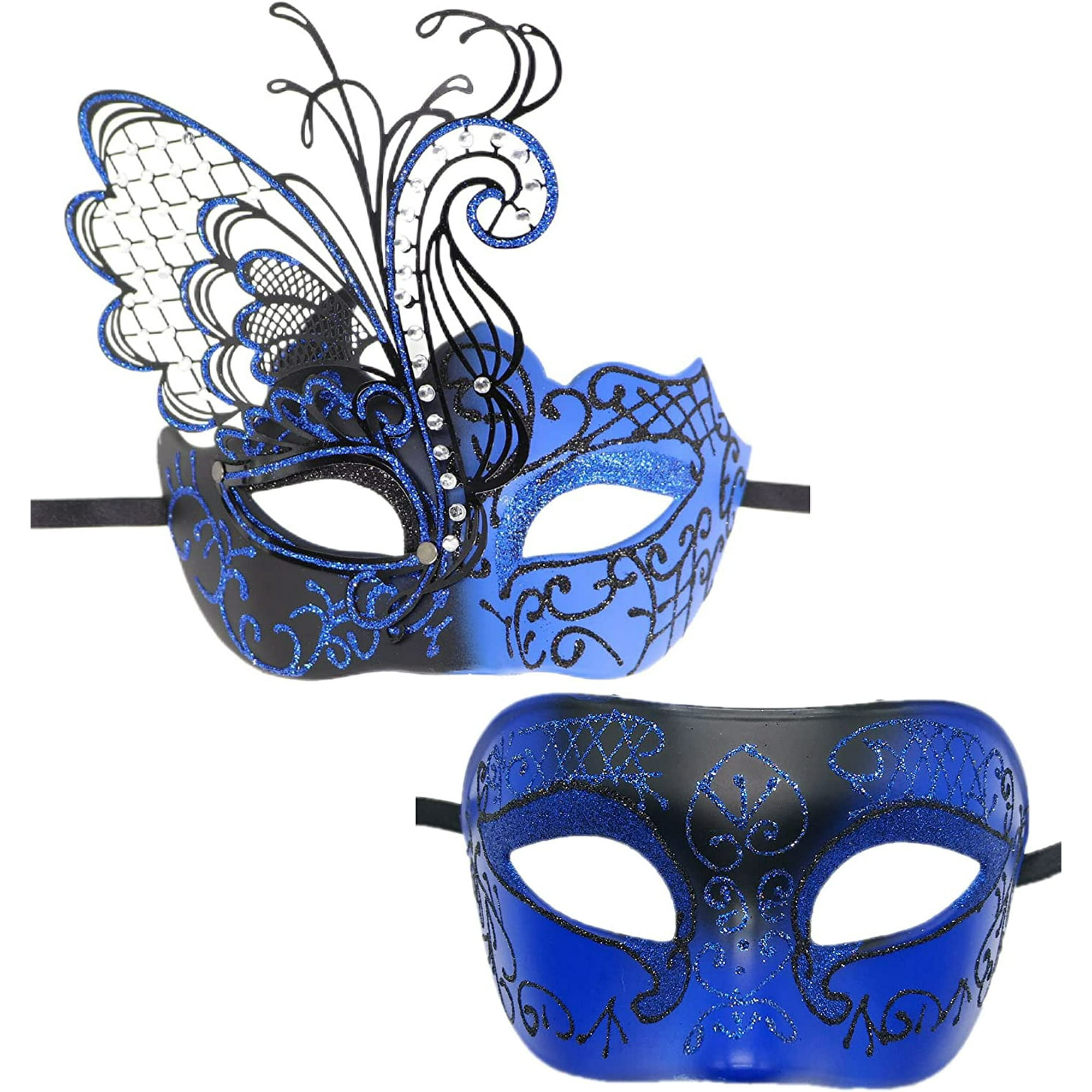 Blue Masquerade Mask For Men