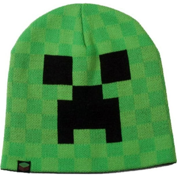 Beanie - Minecraft - Creeper Face Green (S/M) New Hat Cap Licensed ...