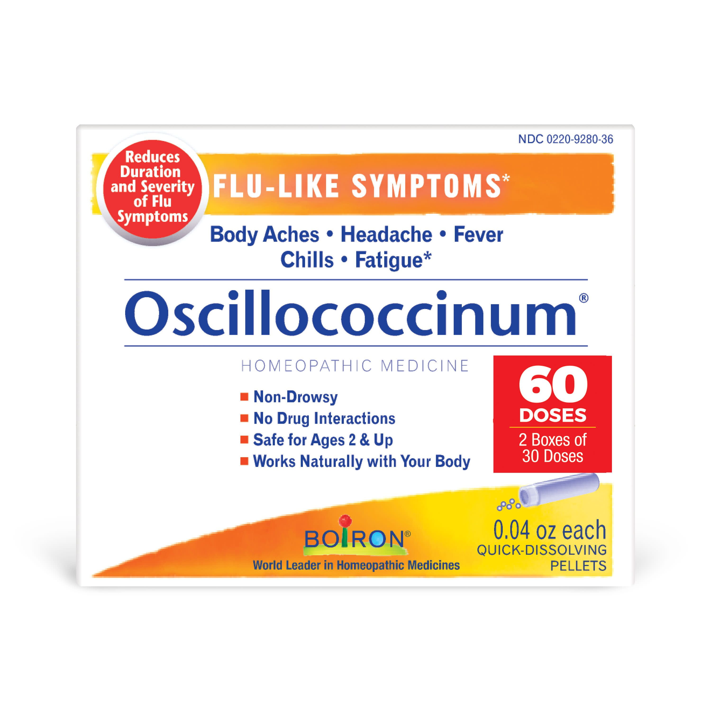 Boiron Oscillococcinum Unit Dose, Homeopathic Medicine for Flu-Like ...