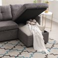 JONPONY 81.1" Slepper Sofa L Shaped Modular Couch with Reversible ...