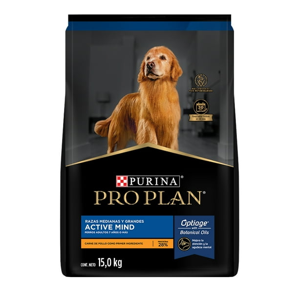 Alimento Seco para Perro Purina pro plan active mind Razas Medianas y ...