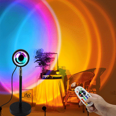 Richgv Sunset Lamp Projection, 16 Colors Changing Projector LED Lights ...