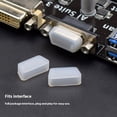 10Pcs Silicone VGA Port Anti Dust Stopper Cap Cover Black Dust Plug ...